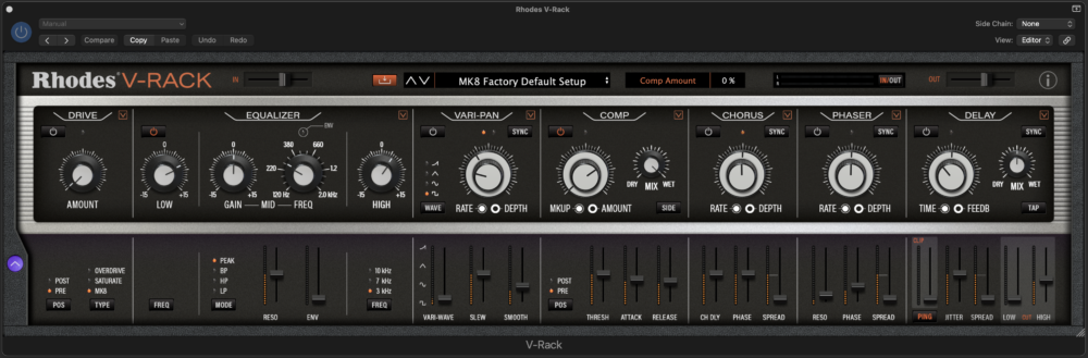 The Rhodes V-Rack | Analogue-Modelled Effects Plugin. - Rhodes Music